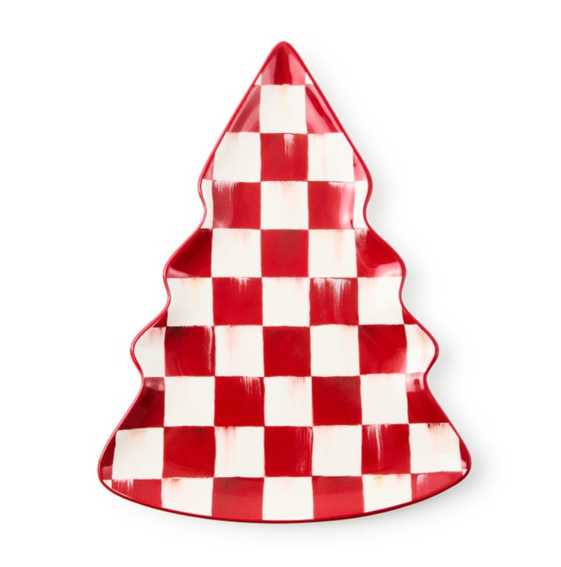 MacKenzie-Childs Cherry Check Tree Dish – Occasionally Yours
